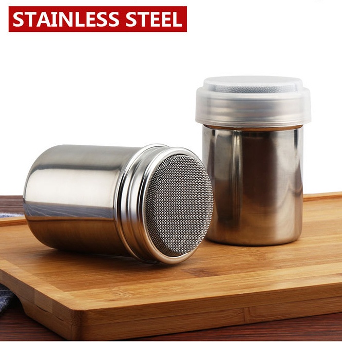 Stainless Steel Chocolate Shaker/Duster Cocoa Flour Sugar Powder Coffee ...