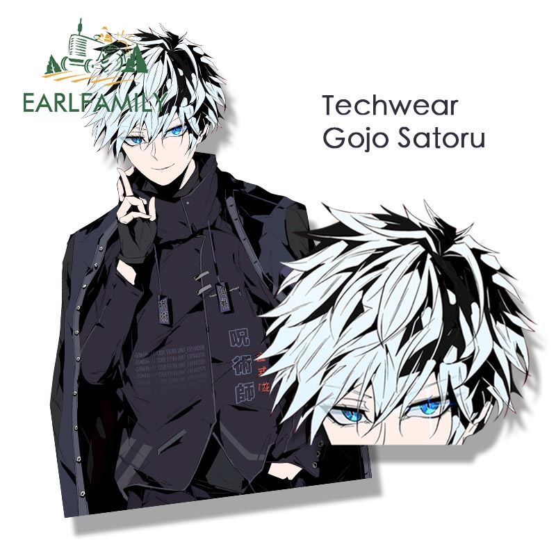 EARLFAMILY Techwear Gojo Satoru Fanart Car Sticker Anime Jujutsu Kaisen ...
