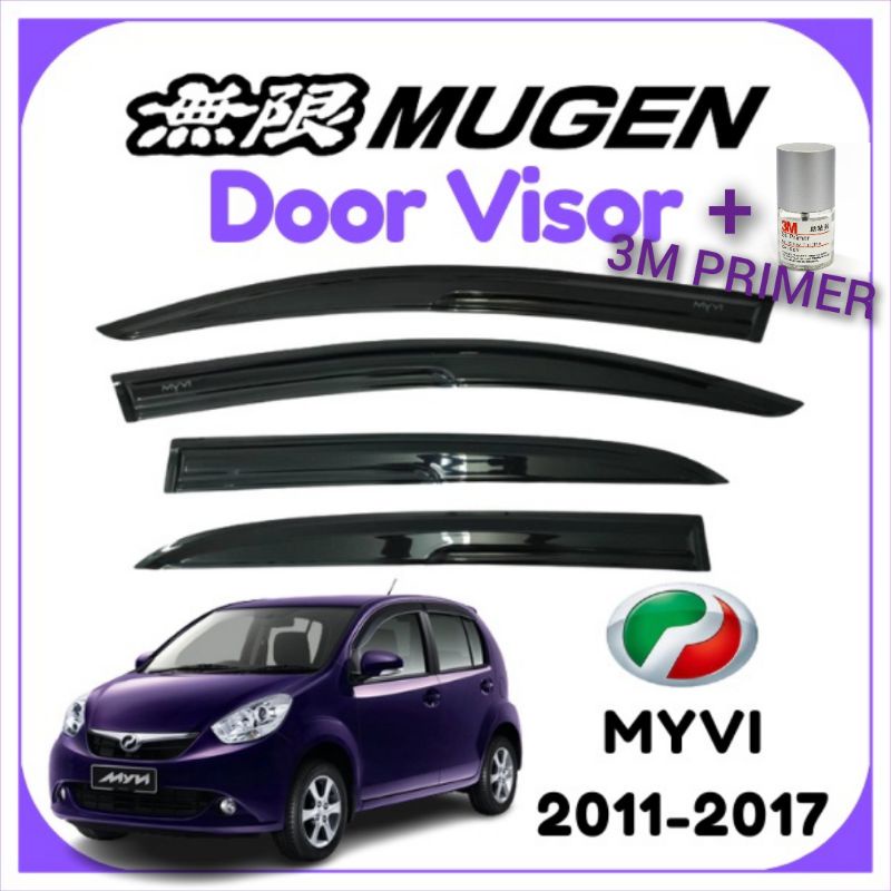 PERODUA MYVI ICON/MYVI LAGI BEST 2011-2017 Door Visor Mugen Air Press ...