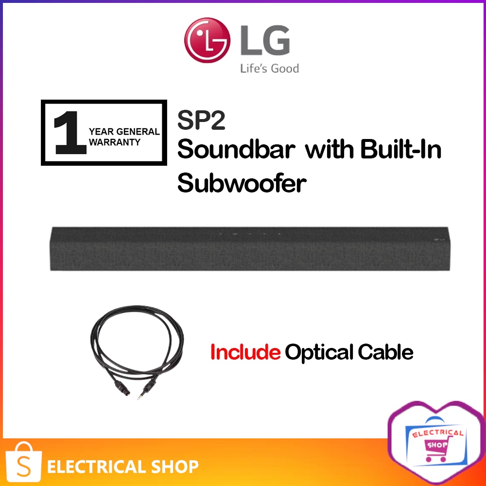 LG 2.1 Channel SP2 Sound Bar with Built-In Subwoofer | Shopee Malaysia