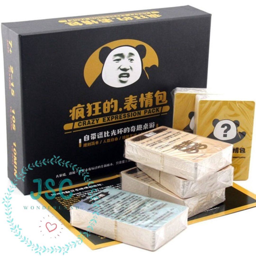 Crazy Expression Pack Board Game Card Tricky Funny Adult Casual Party ...
