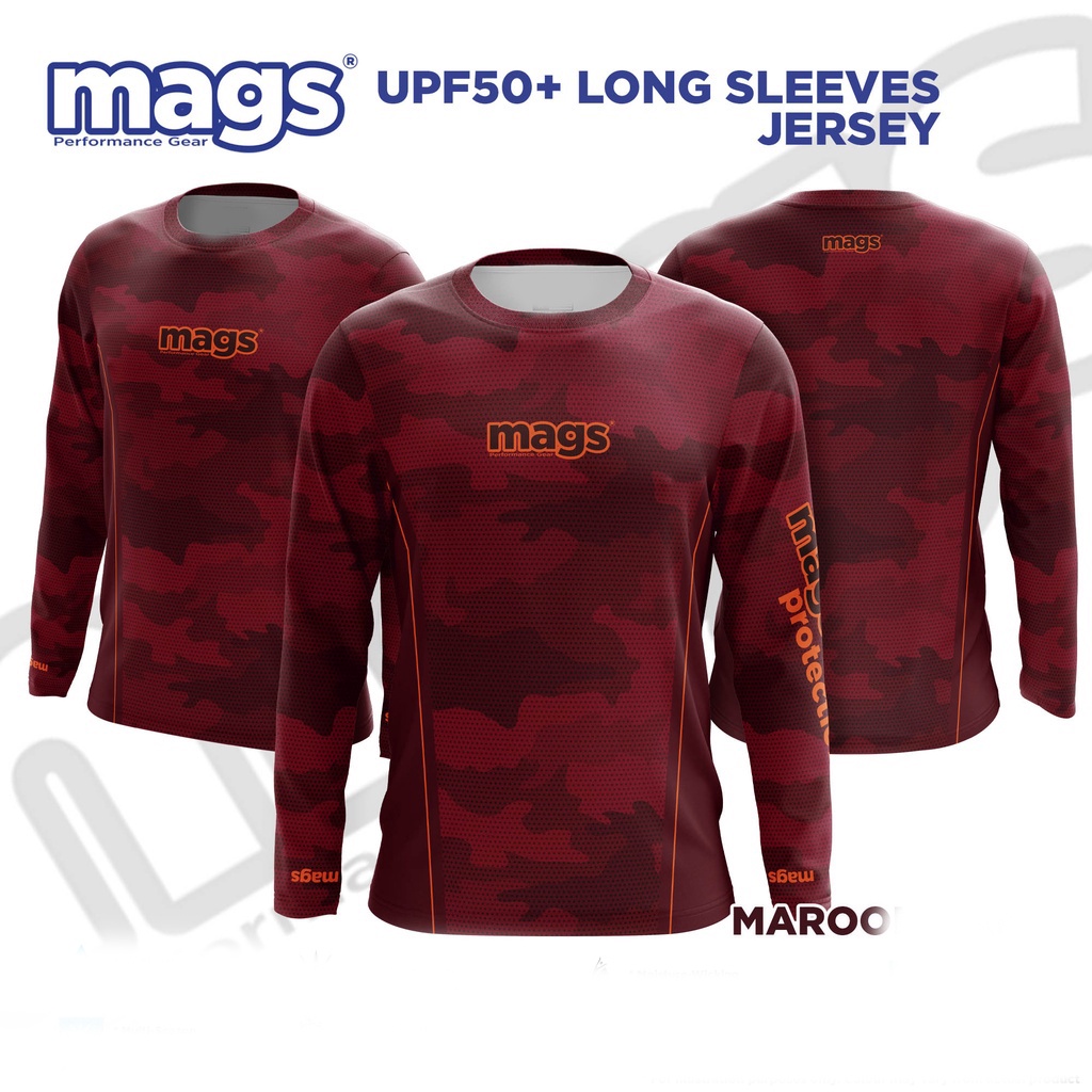 MAGS PG UPF50 Long Sleeves Jersey | Shopee Malaysia
