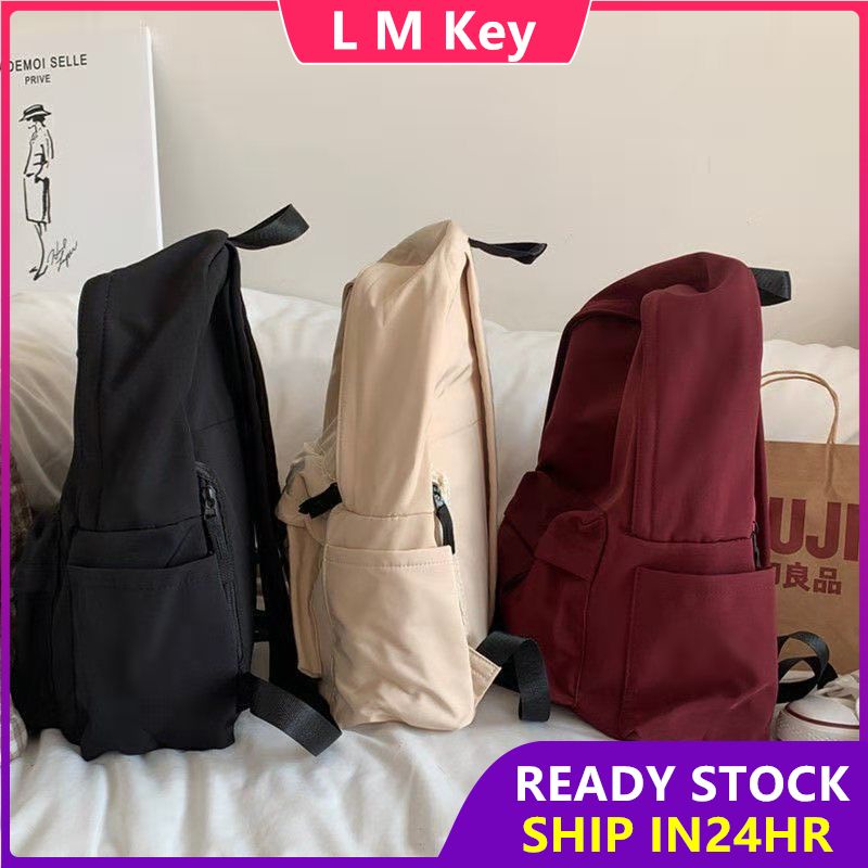 【READY STOCK】Fashion backpack student school bag beg galas Korean ...