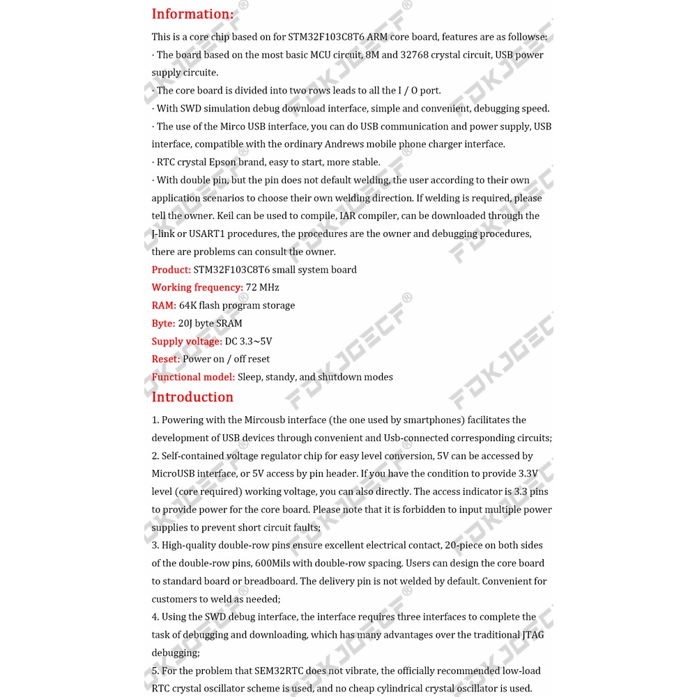 Stm32f103c8t6 Arm Stm32 Minimum System Development Board Stm Module For Arduino Original