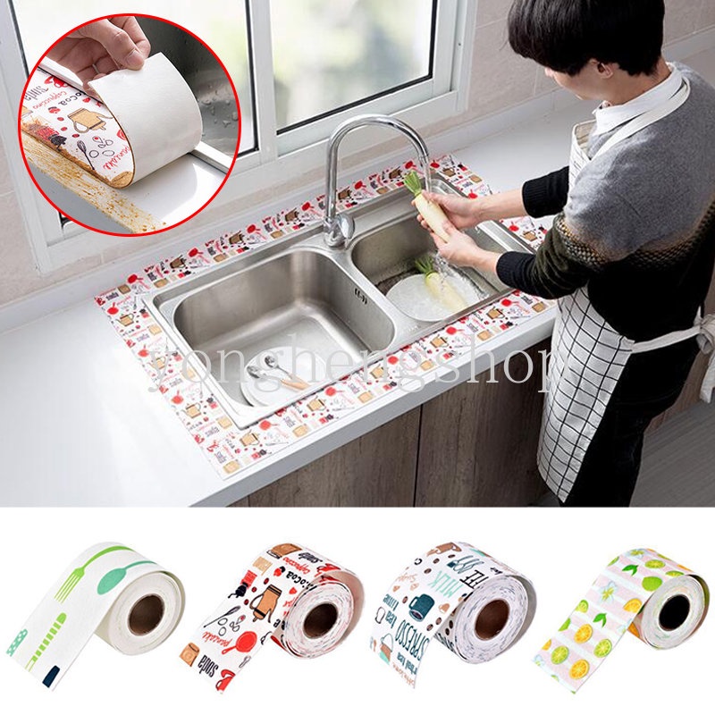 2.8M Kitchen Sink Waterproof Sticker Anti Fouling Tape Countertop ...