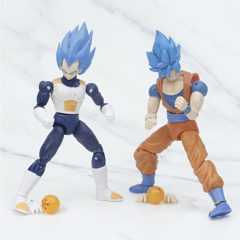 Anime Dragon Ball Goku Vegeta Super Saiyan Gogeta Action Figures ...