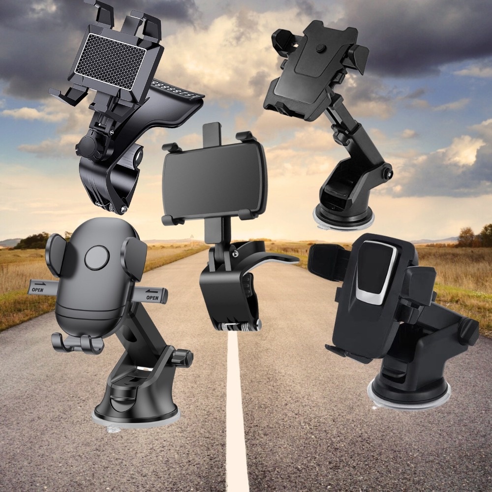 Universal 360° Long Neck Car Mount Phone Holder Mobile Phone Stand ...
