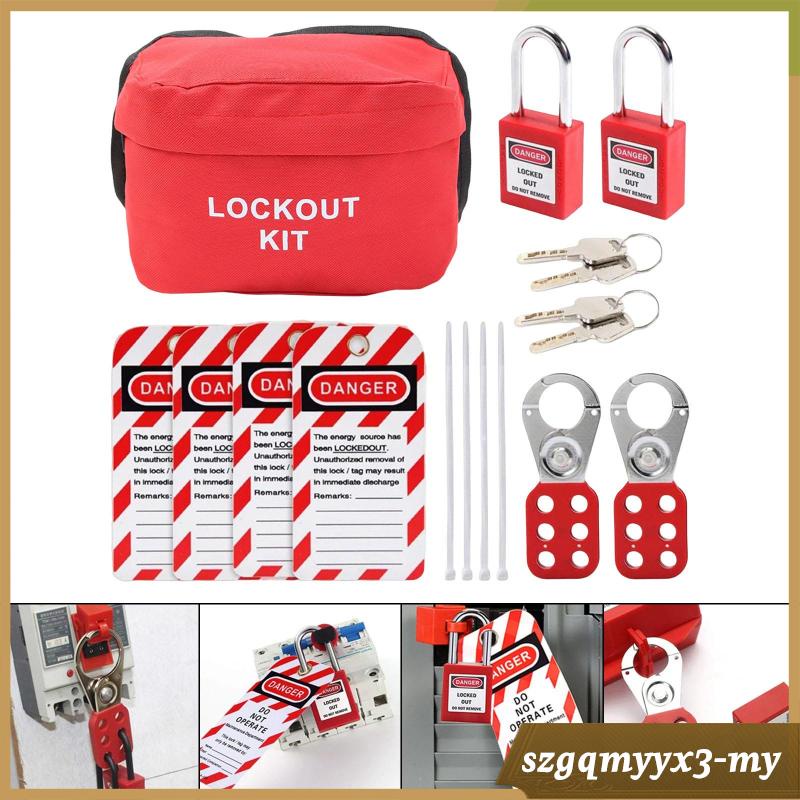 [ Heavy Duty Lockout Tags Hasps Lockout for Industrial, Lockout ...