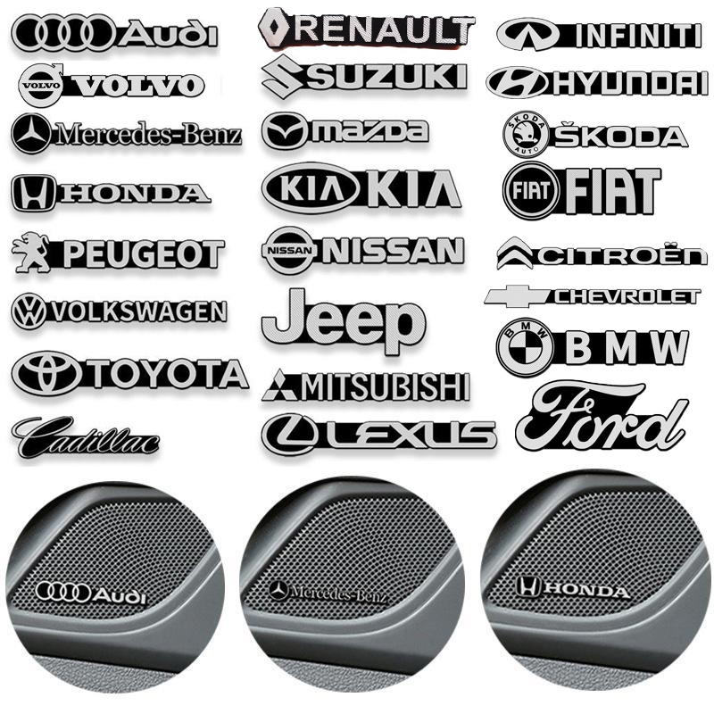 Car audio labeling, horn speaker labeling, Bose universal car center ...
