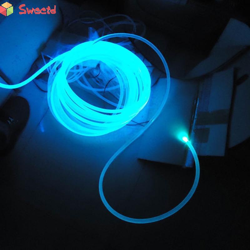 PMMA LED Lights Side Glow Optic Fiber Cable 1.5/2/3/4mm Car Auto Bright ...
