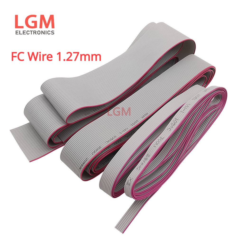 1 Meter FC Wire 1.27mm Download Cable Wire JTAG ISP AVR for 2.54mm ...