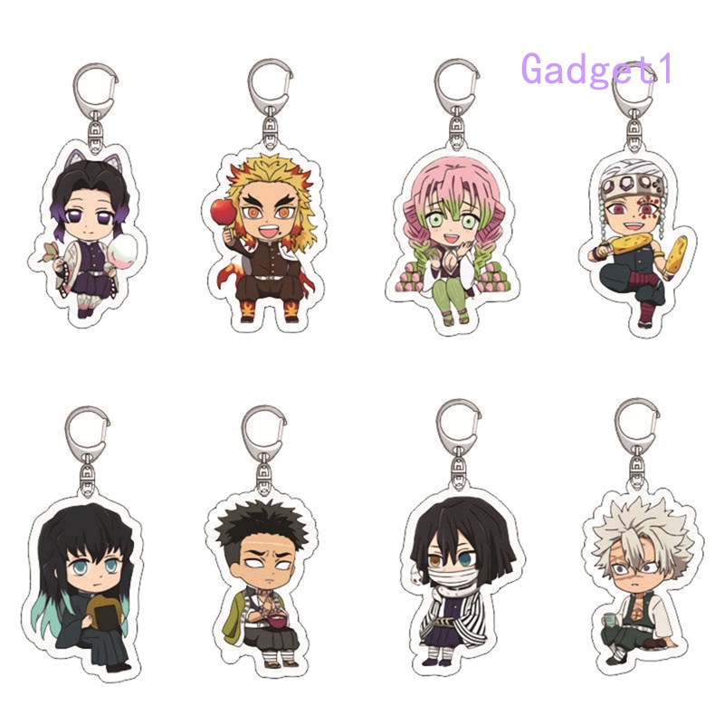 Demon Slayer Nezuko Acrylic Kawaii Keychain Double-Sided Pendant ...