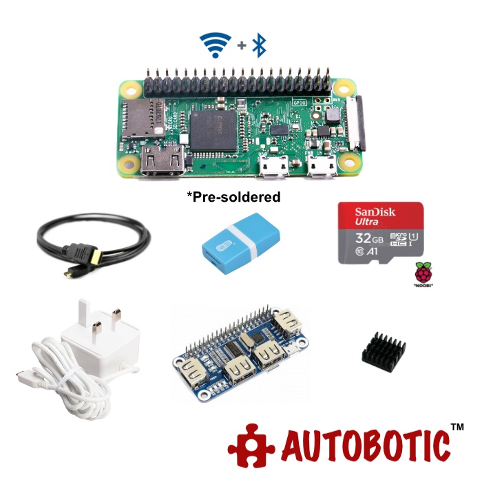 Raspberry Pi Zero W Bundle (Presoldered/32GB NOOBS/PSU) | Shopee Malaysia