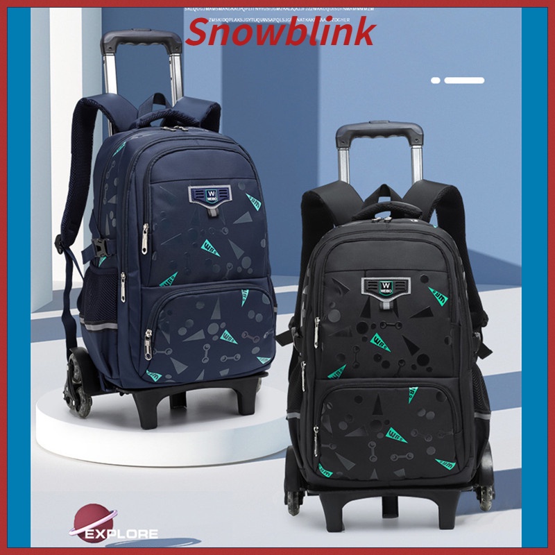 Wheeled School Bag for Kids Trolley Rolling Backpacks with 2/6Wheels ...