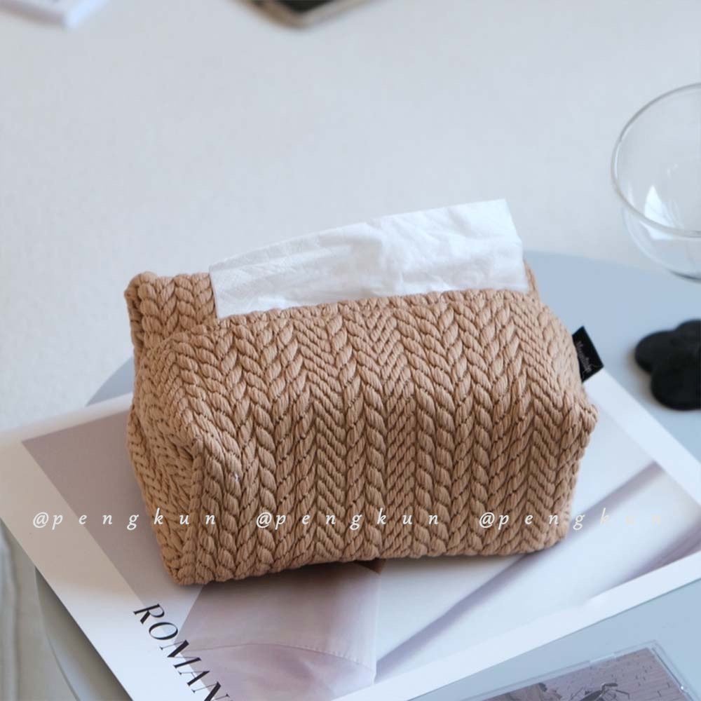 Nordic ins Cream Series Paper Box High-value Wheat Ear Texture Cotton ...