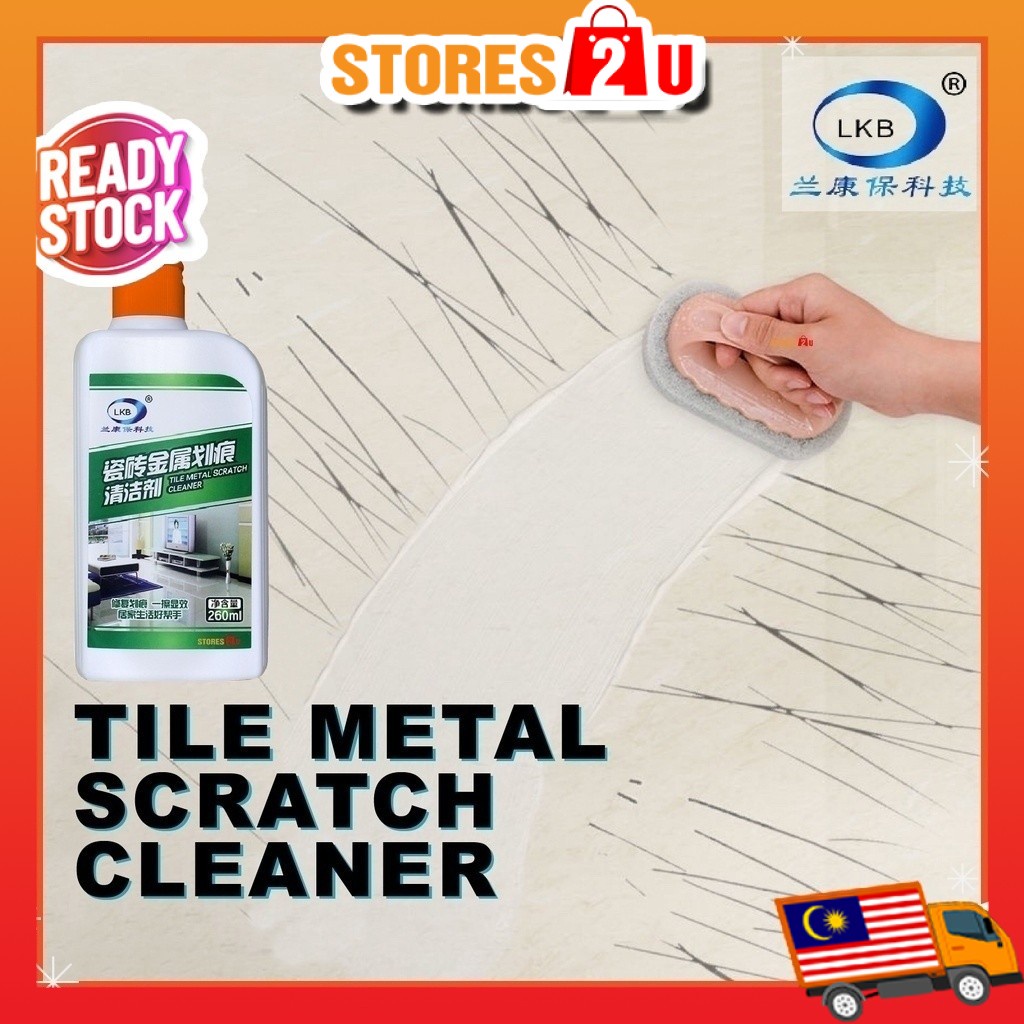 LKB Tile Metal Scratch Cleaner (260ml) Ceramic Floor Surface Scratches ...