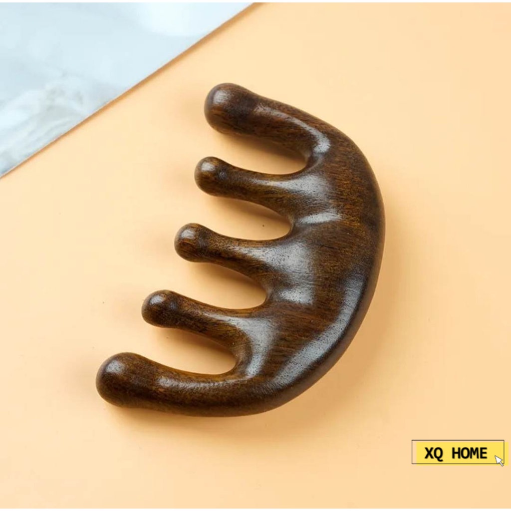 Sandalwood Comb Head Massage Scraping Dredging Meridian Wooden Wood ...
