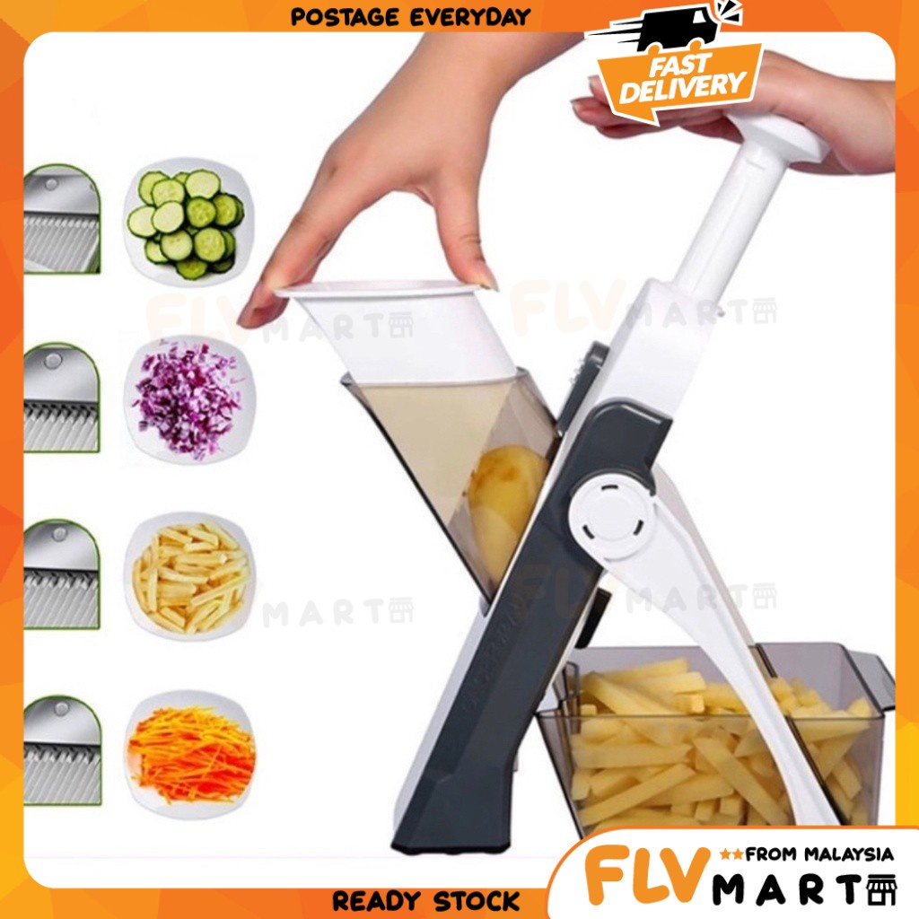 Multifunction Mandoline Vegetable Slicer Chopper Cutter Onion Grinder ...