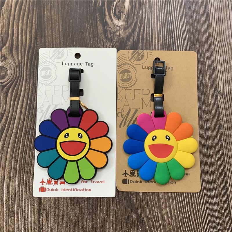 Sunflower Small Flower Cartoon Cute New Style Luggage Tag Luggage ...