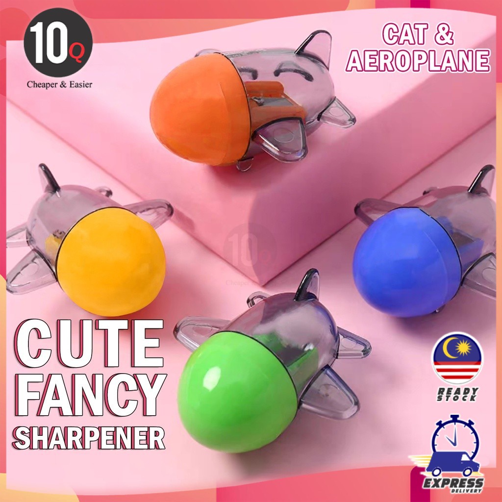 10Q Mini Aeroplane / Animal / DIY Car Sharpener Jumbo + Toys Cute Stationery Student School Kids ...