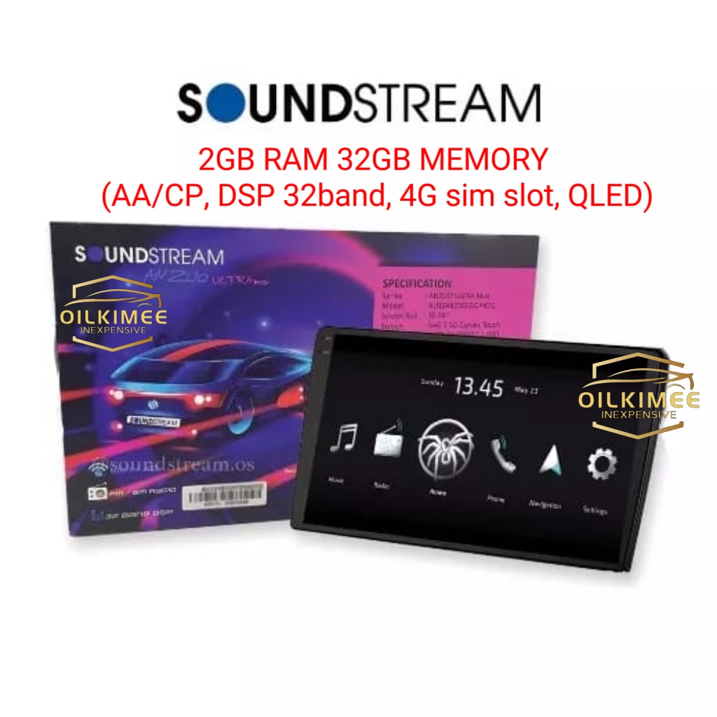 SOUNDSTREAM ANZUO ULTRA 8+256 Android Player (2k, QLED, 8-cores, DSP ...