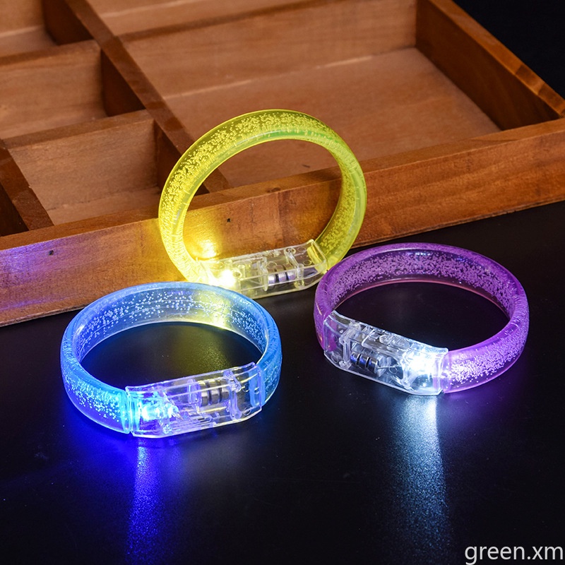 [new] Party Wrist Band Led Flashing Light Acrylic Wrist Band Glow in ...
