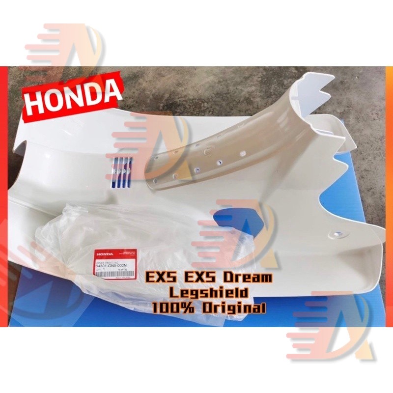 EX5 EX5DREAM Legshield Kapak Putih Tebal 100% Original Honda | Shopee Malaysia