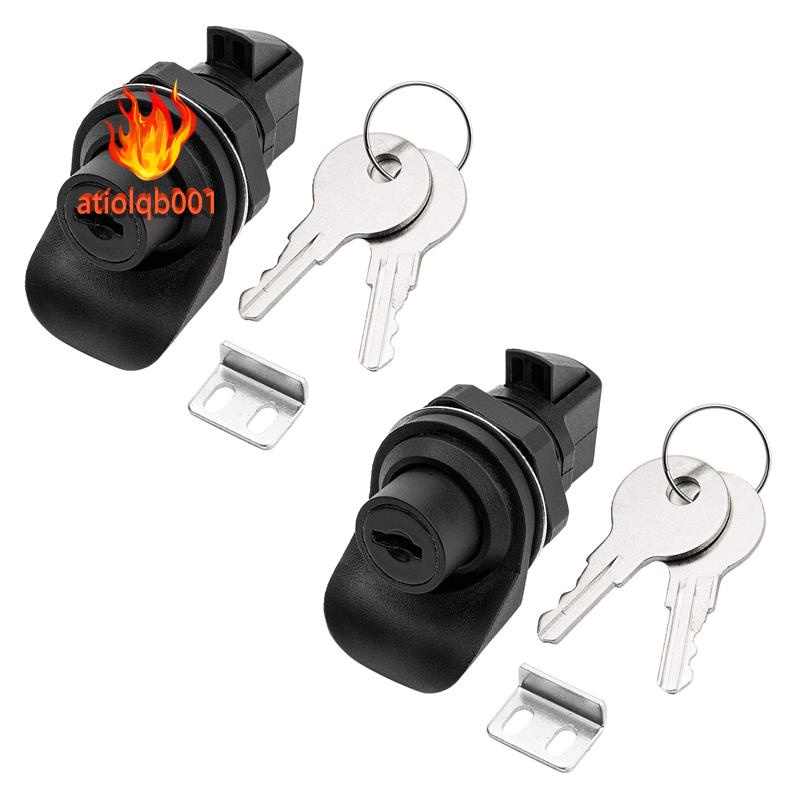 2 Set Locking Push Button Latch for Marine Boat Radio Box, Tool Box ...
