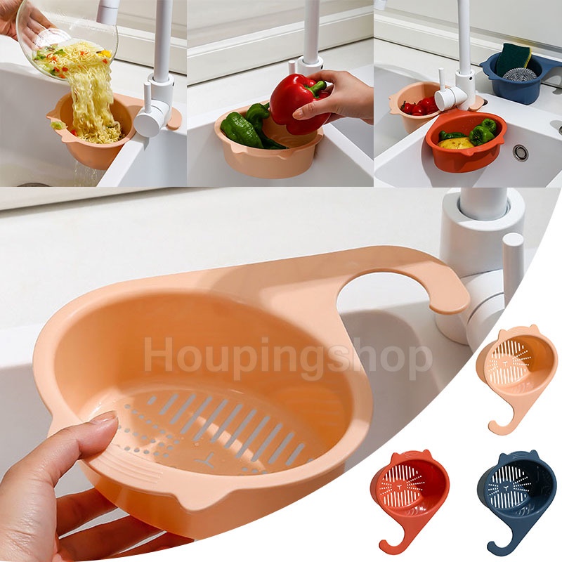 Multi-Function Drain Basket Cat Sink Drainer Kitchen Sink Bathroom ...