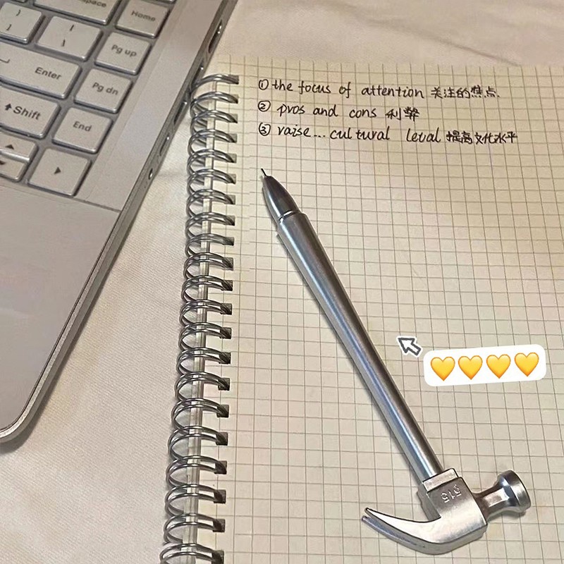 Creative Neutral Pen Students Hammer Shape Rollerball Pen Cute Claw ...