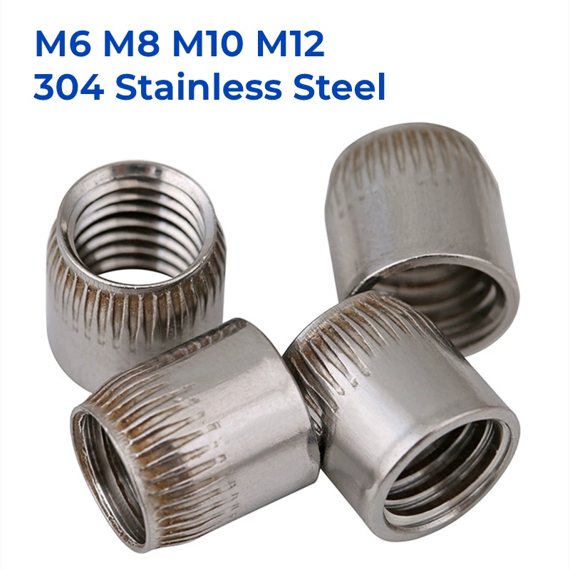 304 Stainless Steel Taper Nut M6 M8 M10 M12 Cone Type Nut Knurled ...