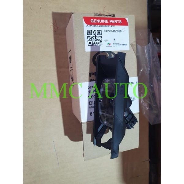 PERODUA MYVI 2017, AXIA, ATIVA REAR LICENSE LIGHT LAMP/ BELAKANG NO ...