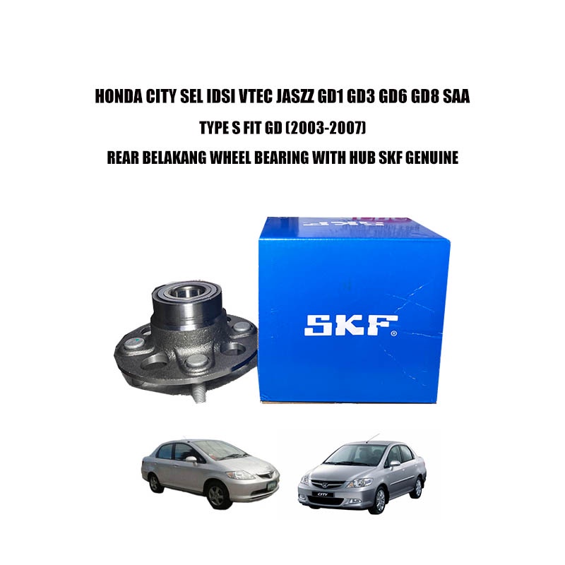 HONDA CITY SEL IDSI VTEC JASZZ GD1 GD3 GD6 GD8 SAA TYPES FIT GD (2003-2007) REAR WHEEL BEARING ...