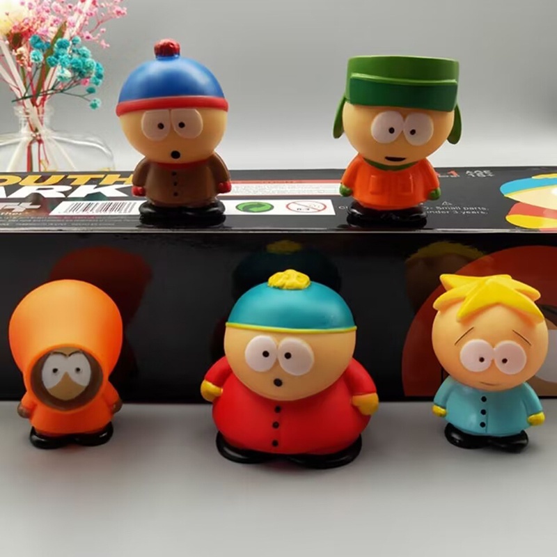 Anime The South Park 5 Piece Figure Set Featuring Eric Cartman, Stan ...
