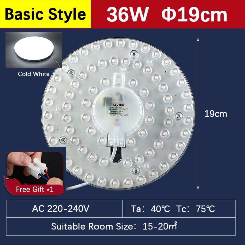 Led Panel Light 220V Round Ring Circle Led Light Board Panel 12W 18W 24W 36W 72W For Ceiling ...