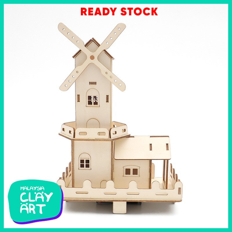 Dutch Windmill DIY Puzzle Pack STEM Toy | Science Education Set with ...