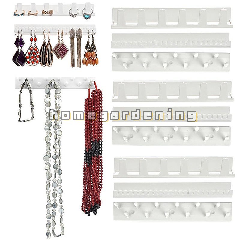 9pcs/set Adhesive Paste Wall Hanger Storage Jewelry Display Jewelry ...