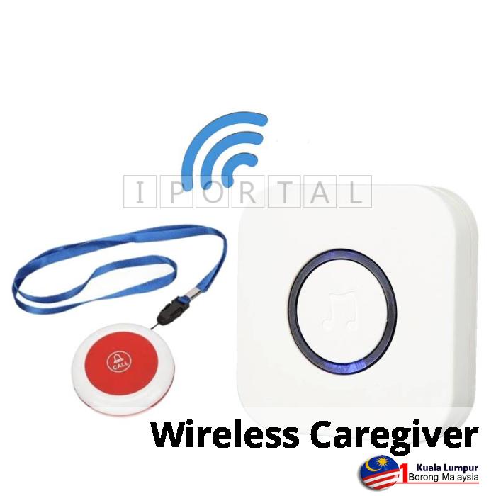 Wireless Caregiver Pager SOS Call System Alert Button Home Hospital ...
