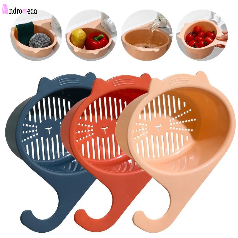 Kitchen Leftover Sink Strainer Lovely Cat Shape Universal Fruits ...