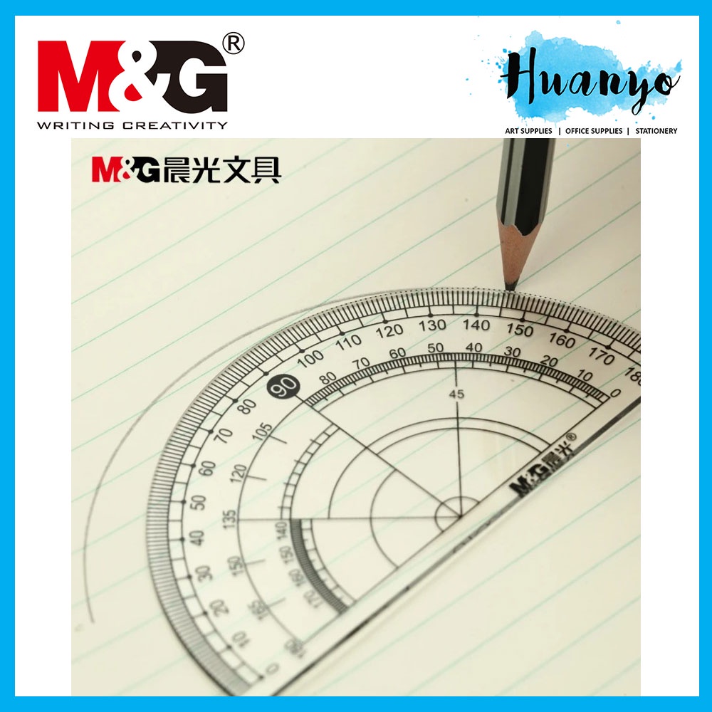 M&G Geometry Compass Set of 7(Protractor & Triangle Ruler) ACS90808 ...
