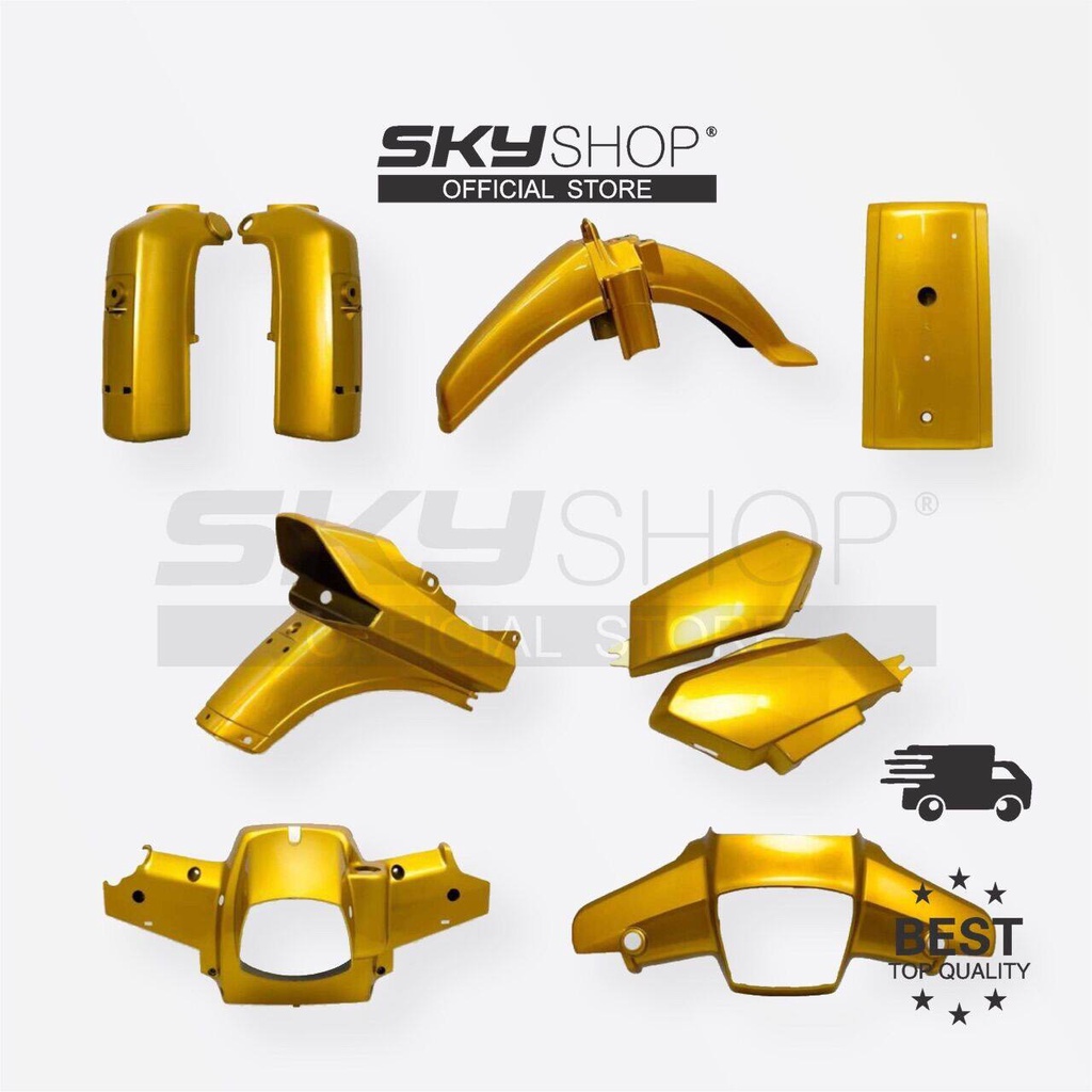 HONDA EX5 DREAM BODY COVER SET (GOLD) (SKYSHOP) ALL SET COMPLETE ...