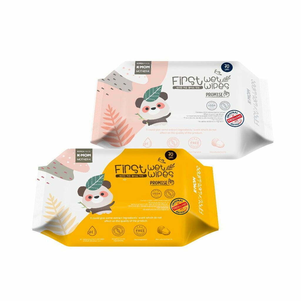 [Hayllo] K-MOM First Wet Wipes - Promise (70pcs) | Shopee Malaysia