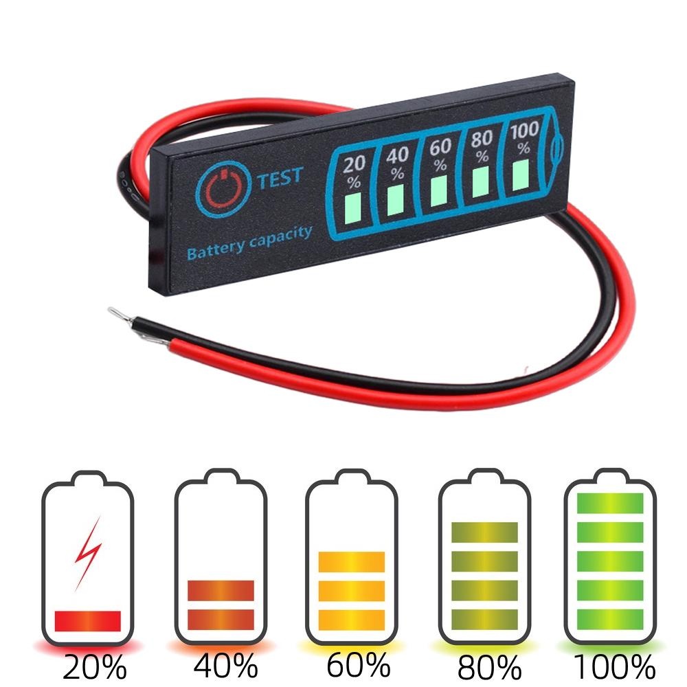 1S-8S 18650 Li-ion Lipo Lithium 5-30V Lead Acid Battery Level Indicator ...