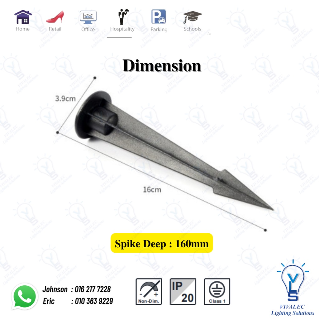 GARDEN LIGHT GROUND SPIKE ( SPIKE ONLY ) | Shopee Malaysia