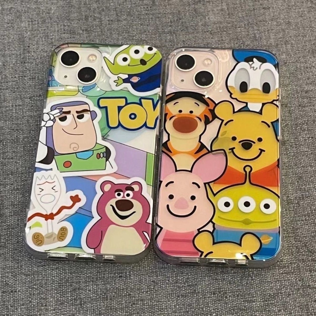 Cartoon Buzz Lightyear Winnie Lotso Phone Case Compatible for iPhone 15 ...
