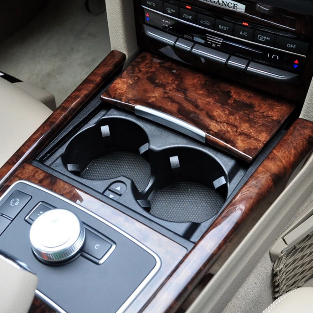 Car Center Console Water Drink Cup Holder Cover Panel For Mercedes Benz ...