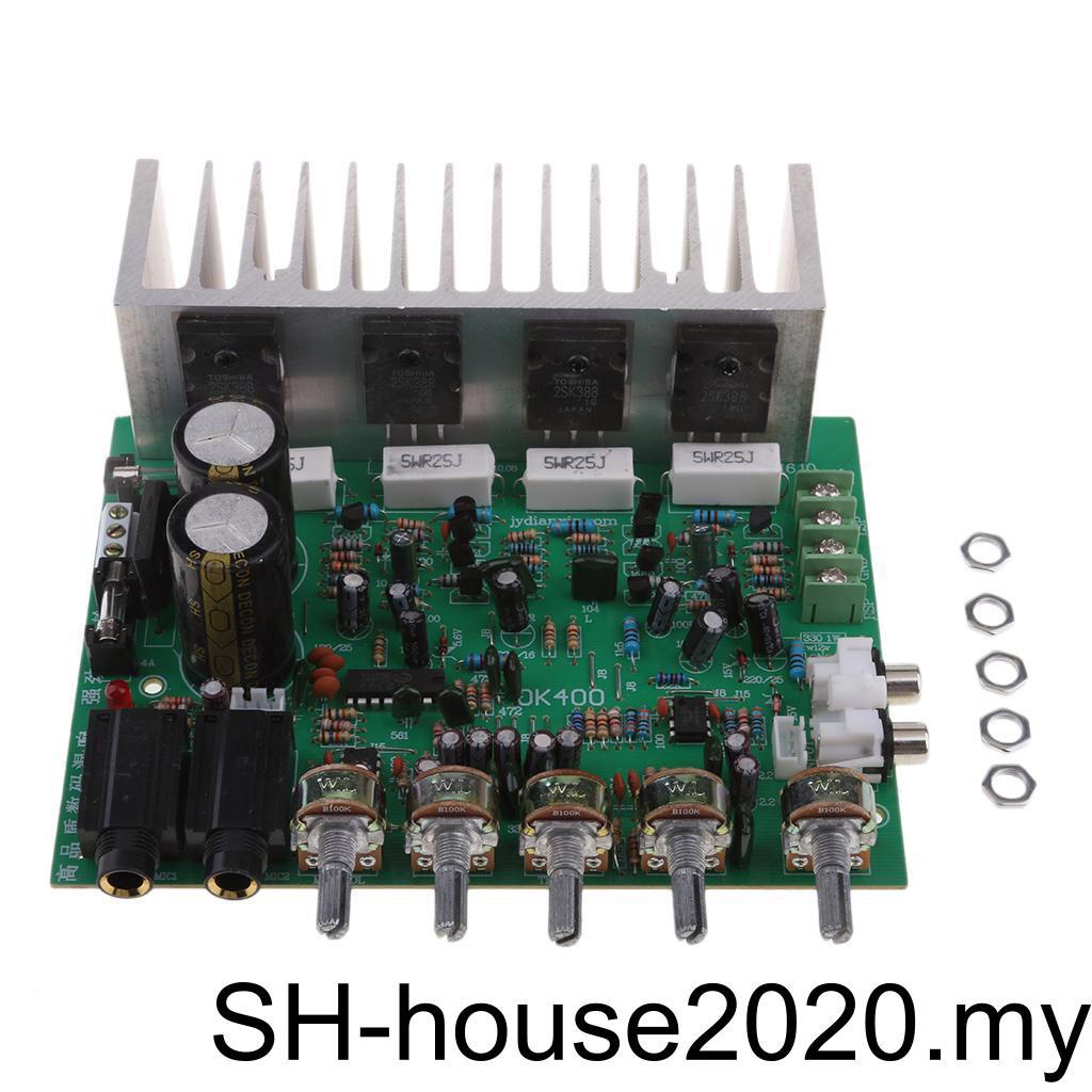 400W Audio Amplifier Board HIFI Digital Control Power Tone Reverb ...