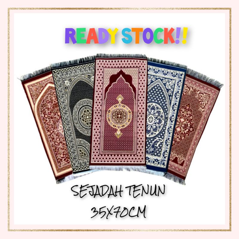 GIFT SET SEJADAH TENUN 35X70CM + PREMIUM BOX + TAG MAJLIS + Reben HARI ...
