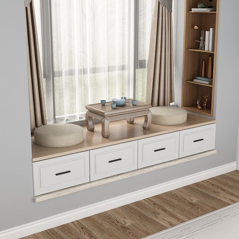 Solid Wood Balcony Bay Window Cabinet Locker Window Sill Drawer Floor ...