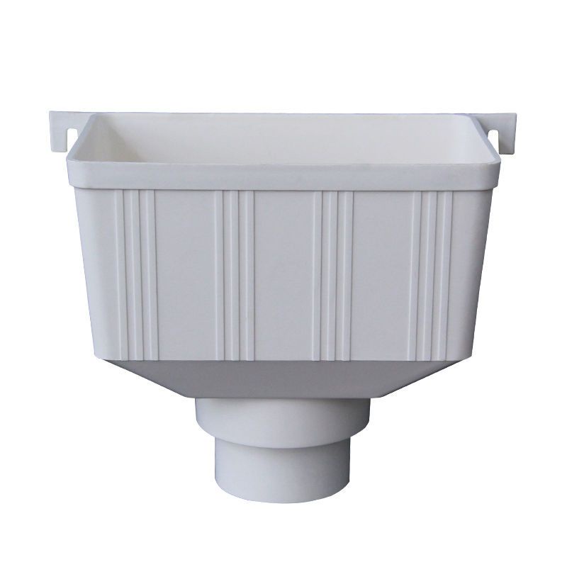 PVC water bucket drain pipe rainwater pipe collection bucket falling ...